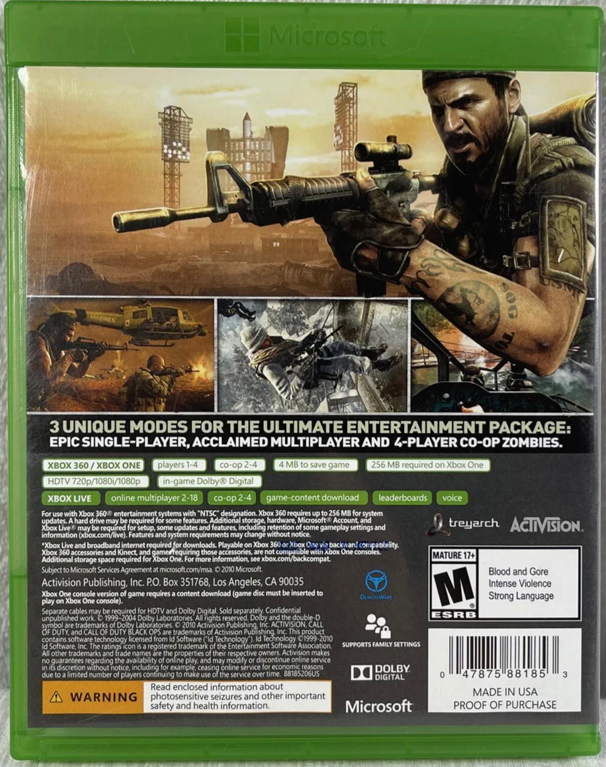 Call of Duty Black Ops 1 Prices Xbox One | Compare Loose, CIB & New Prices