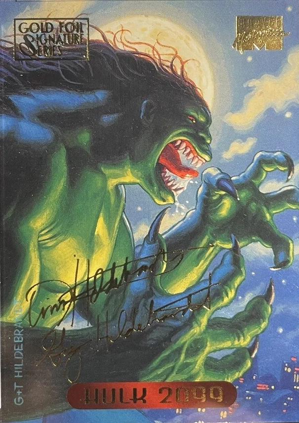 Hulk 2099 [Gold Foil Signature] #51 Prices | Marvel 1994 Masterpieces ...