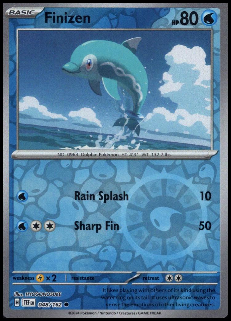 Finizen [Reverse Holo] #48 Prices | Pokemon Temporal Forces | Pokemon Cards