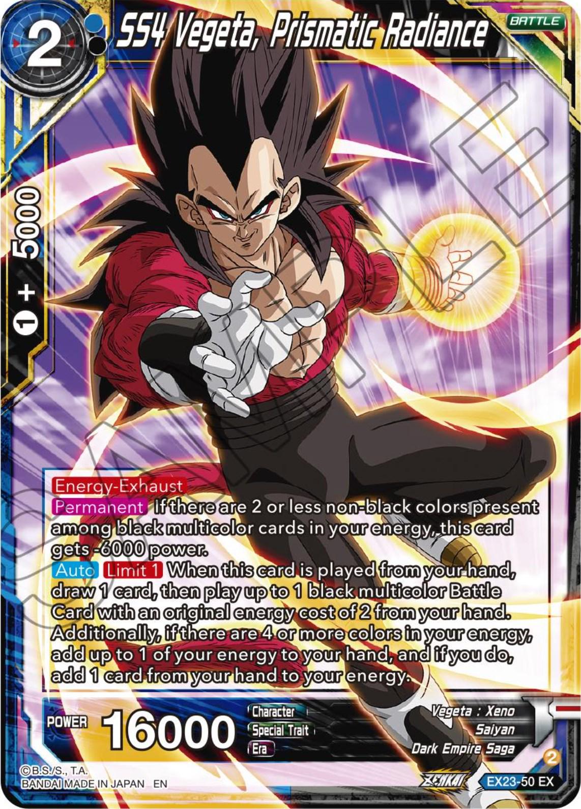 SS4 Vegeta, Prismatic Radiance EX23-50 Prices | Dragon Ball Super ...