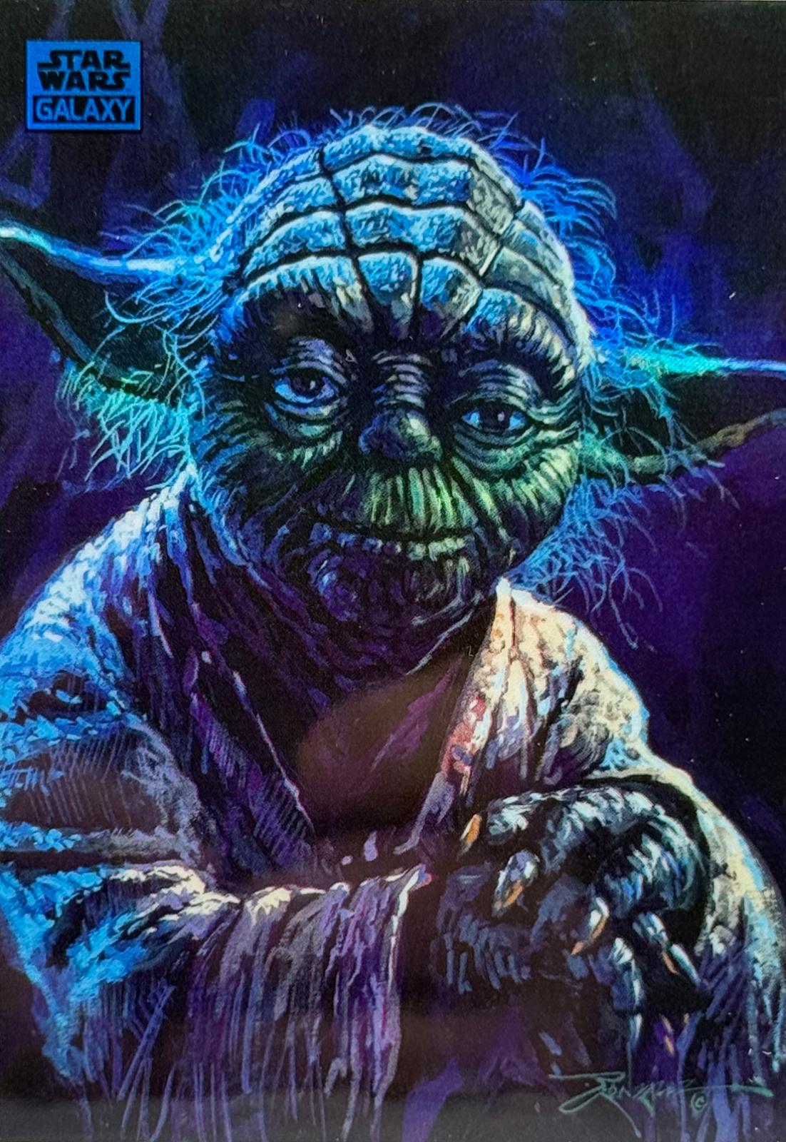 Yoda [Blue Refractor] #92 Prices | Star Wars 2024 Topps Chrome Galaxy ...