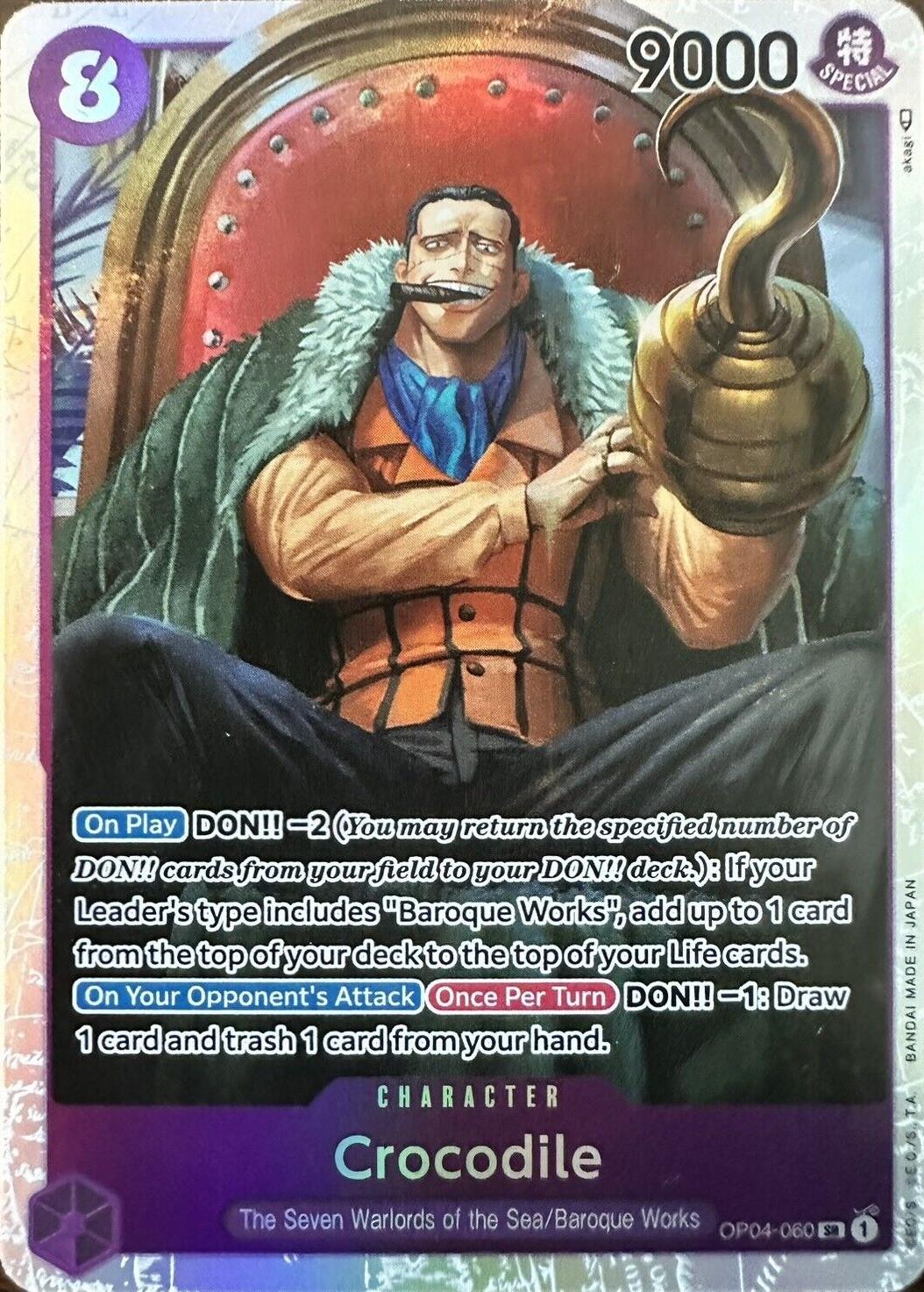 Crocodile OP04-060 Prices | One Piece Kingdoms of Intrigue | One Piece ...