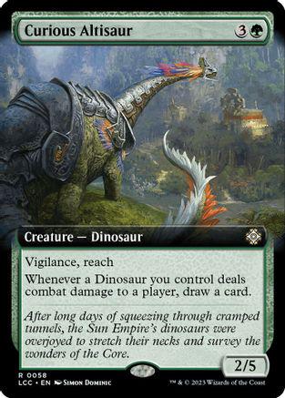 Curious Altisaur [Extended Art] #58 Prices | Magic Lost Caverns of ...