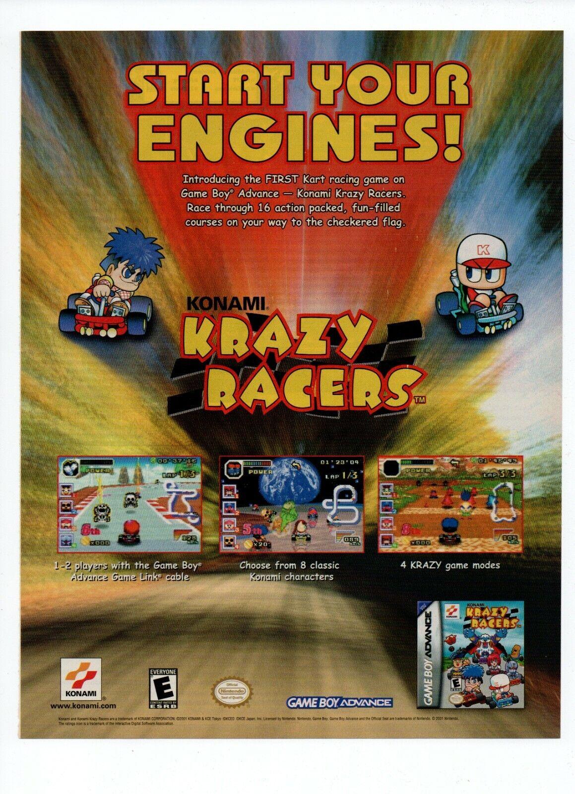 Konami Krazy Racers Prices PAL GameBoy Advance | Compare Loose, CIB ...