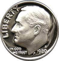 1980 S [PROOF] Roosevelt Dime Prices | Ungraded, NGC, PCGS Values