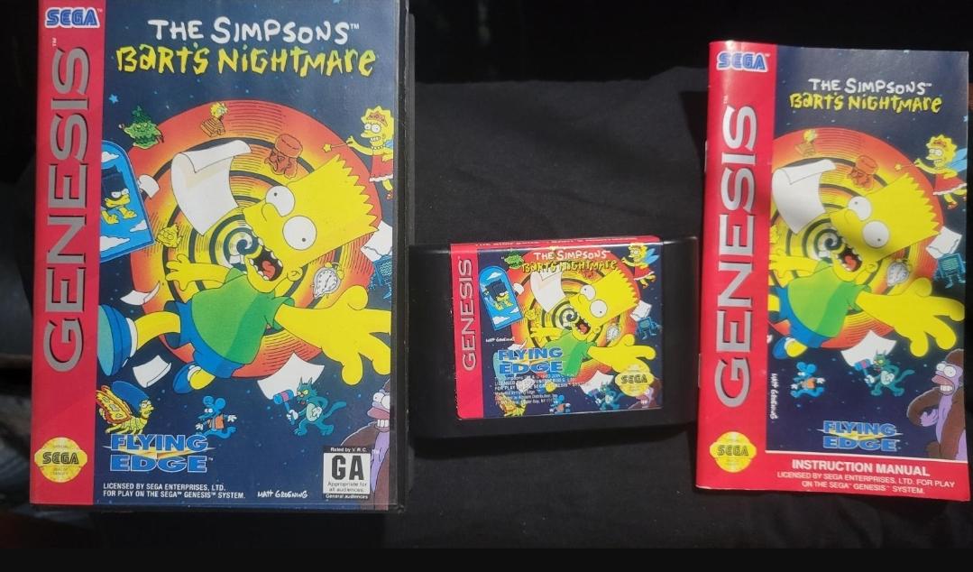 The Simpsons Bart's Nightmare | Item, Box, and Manual | Sega Genesis