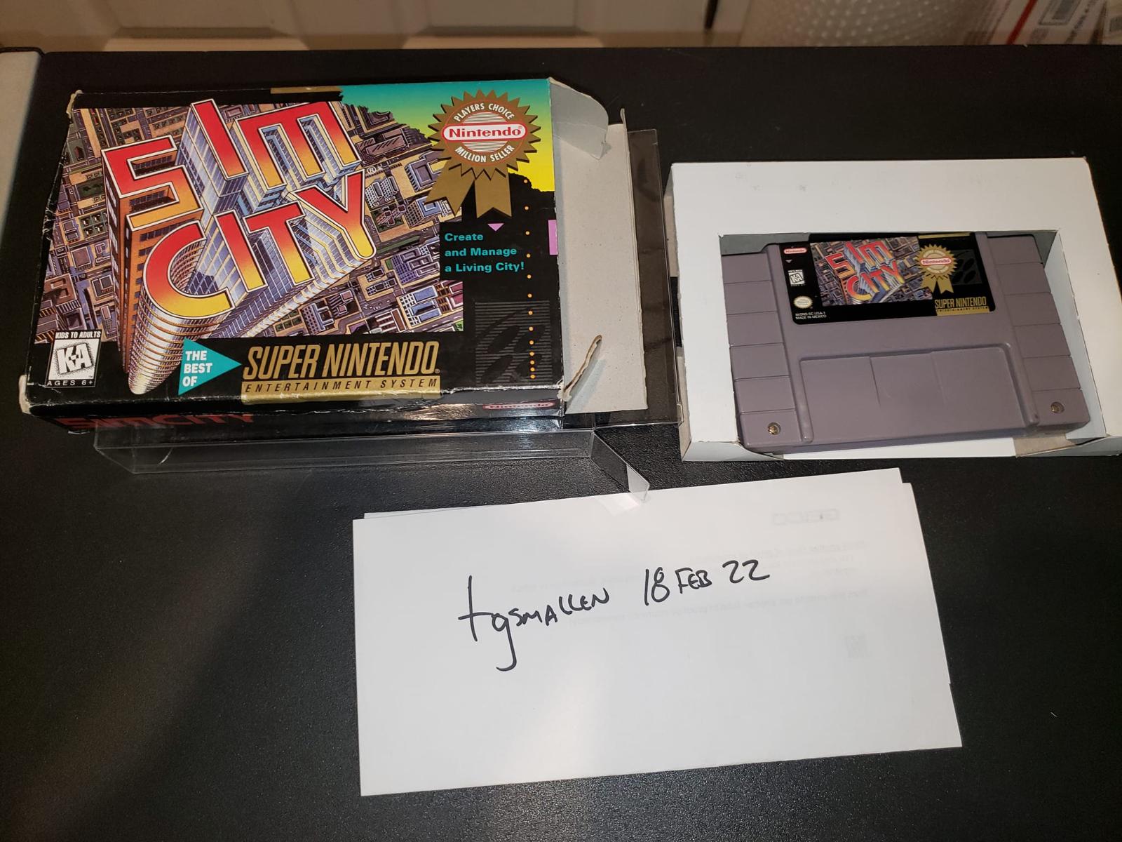 SimCity [Player's Choice] | Item and Box only | Super Nintendo