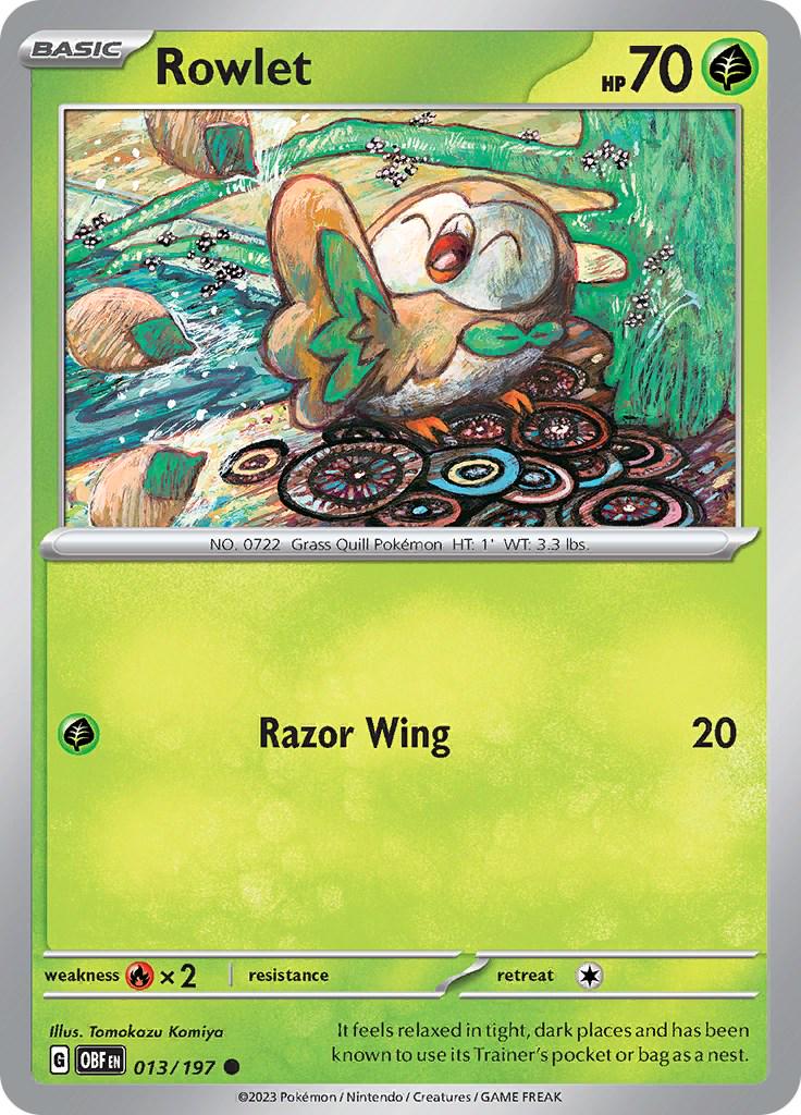 Rowlet #13 Prices | Pokemon Obsidian Flames | Pokemon Cards