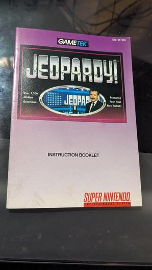 Jeopardy | Manual only | Super Nintendo
