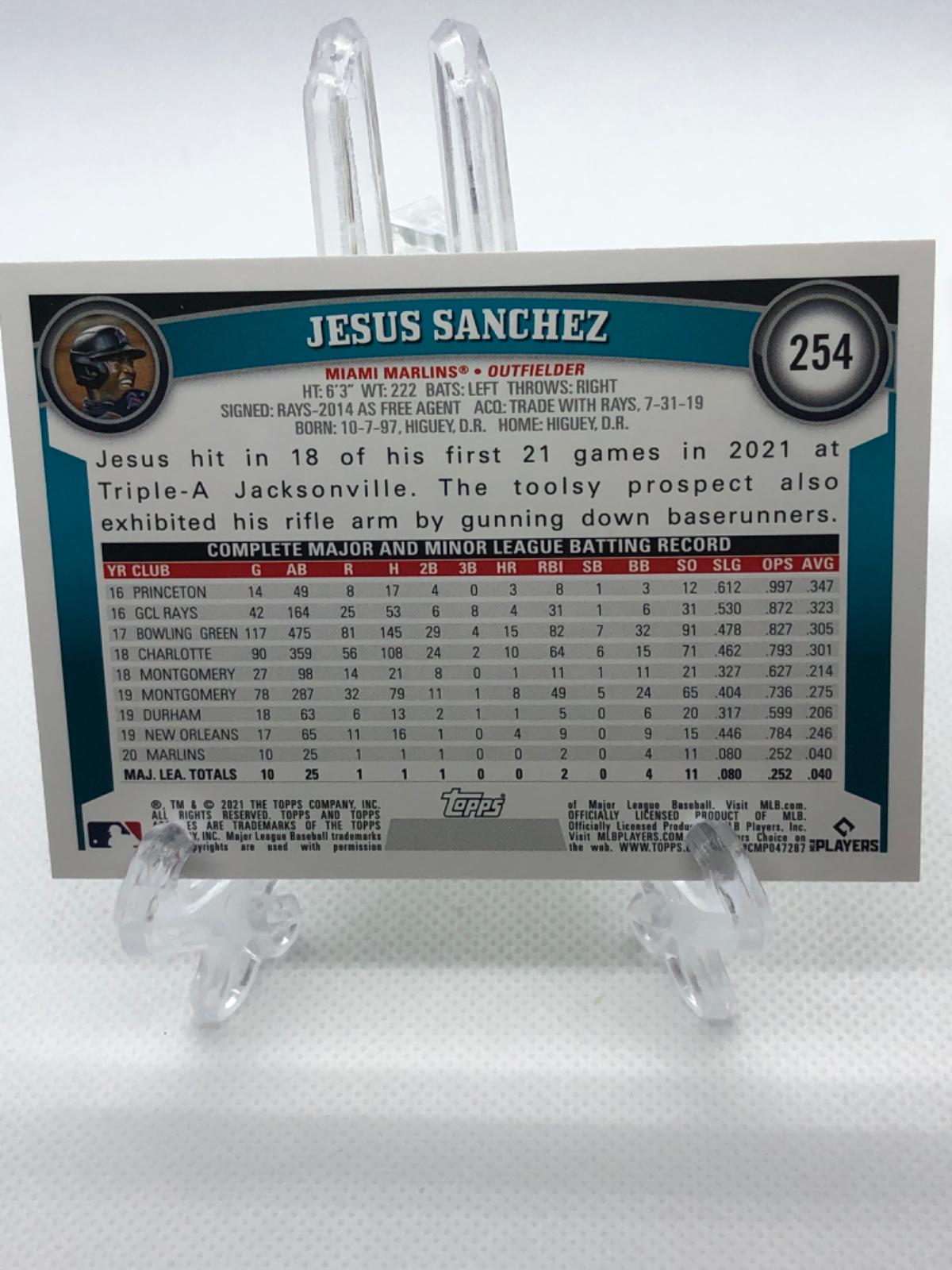 Jesus Sanchez #254 Prices [Rookie] | 2021 Topps Archives | Baseball Cards