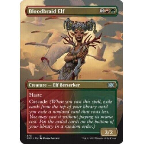 Bloodbraid Elf [Borderless] Prices | Magic Double Masters 2022 | Magic ...