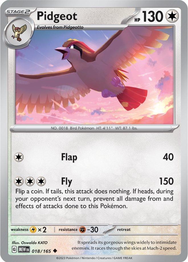 Pidgeot #18 Prices | Pokemon Scarlet & Violet 151 | Pokemon Cards