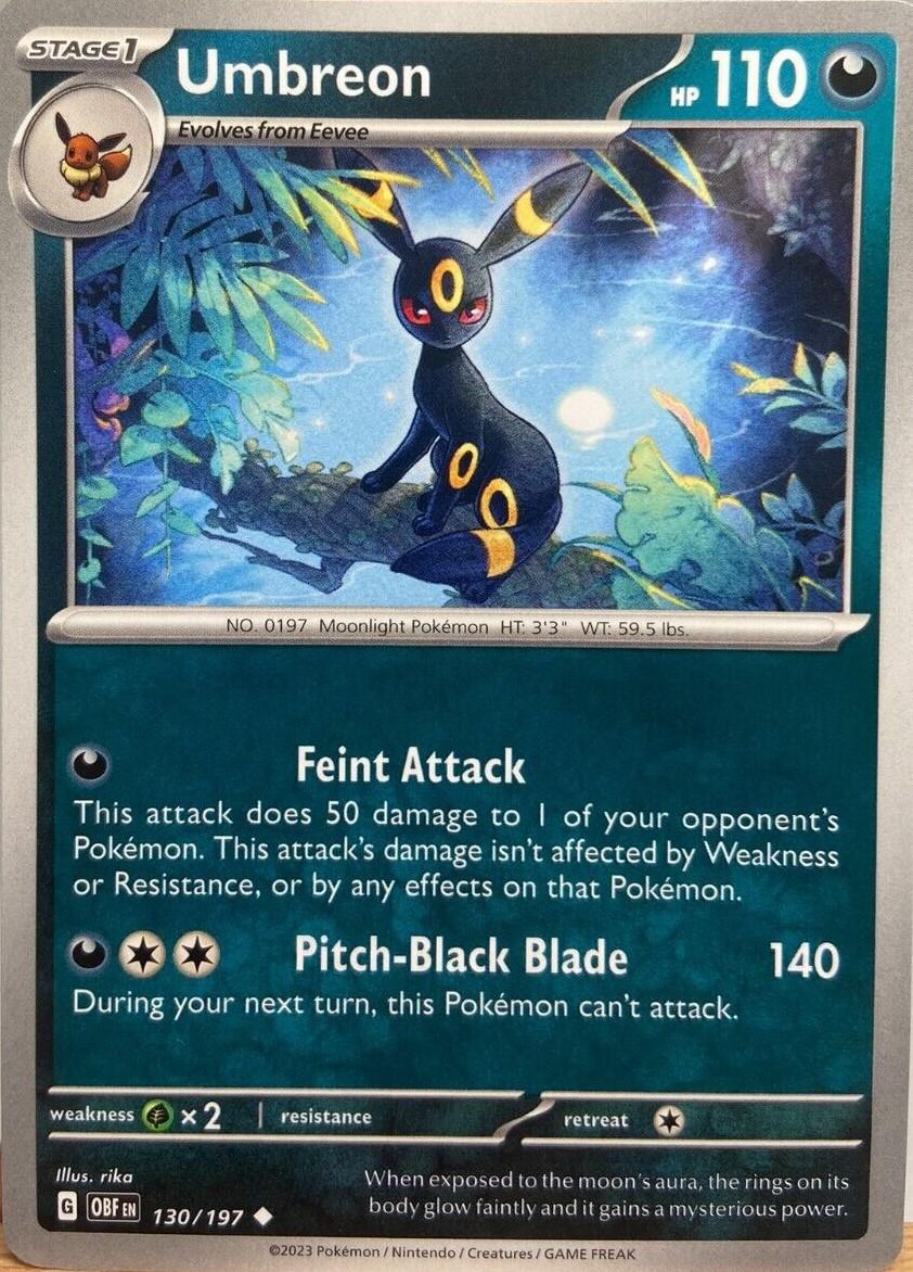 Umbreon #130 Prices | Pokemon Obsidian Flames | Pokemon Cards