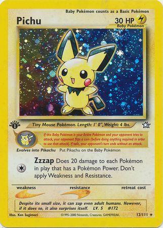 Pichu [1st Edition] #12 Prices | Pokemon Neo Genesis | Pokemon Cards