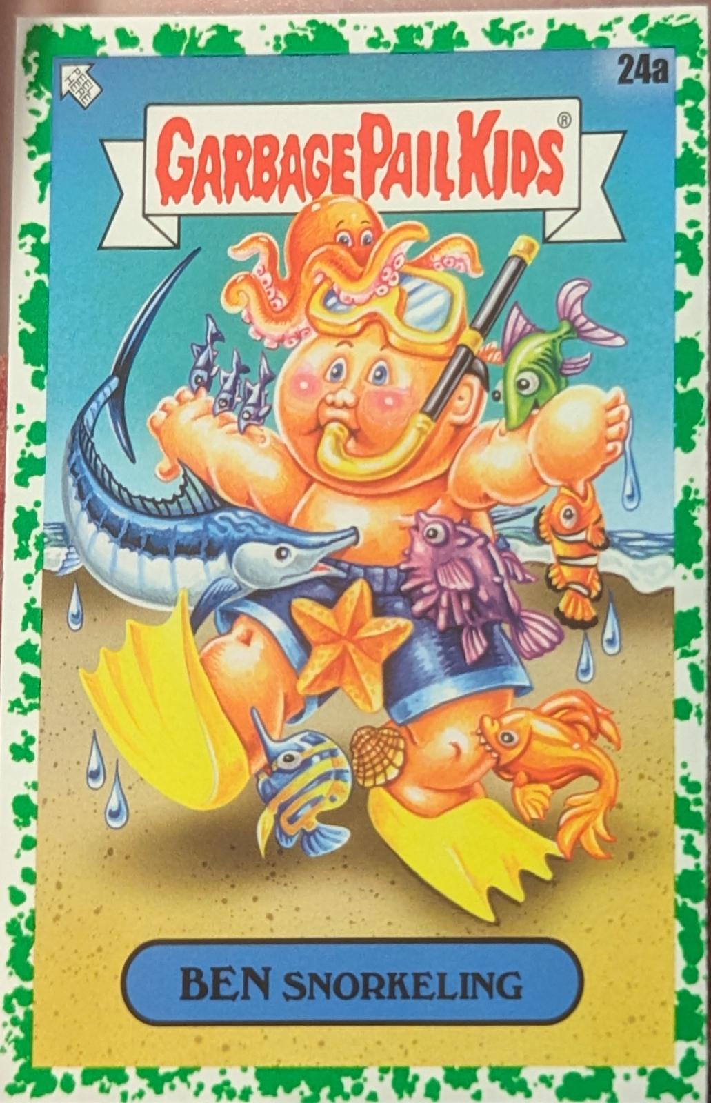 BEN Snorkeling [Green] #24a Prices | Garbage Pail Kids Go on Vacation ...