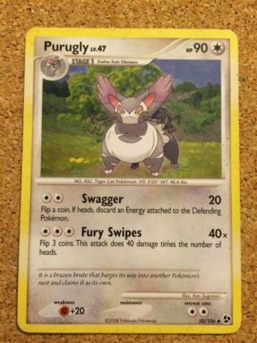 Purugly #50 Prices | Pokemon Great Encounters | Pokemon Cards