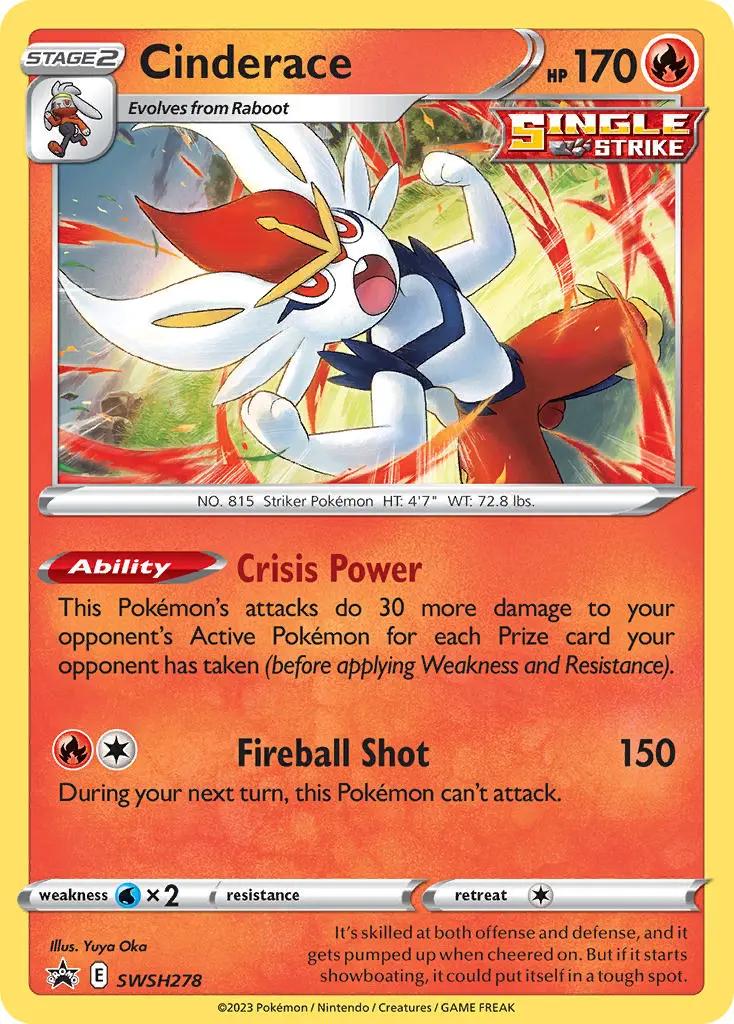 Cinderace #SWSH278 Prices | Pokemon Promo | Pokemon Cards
