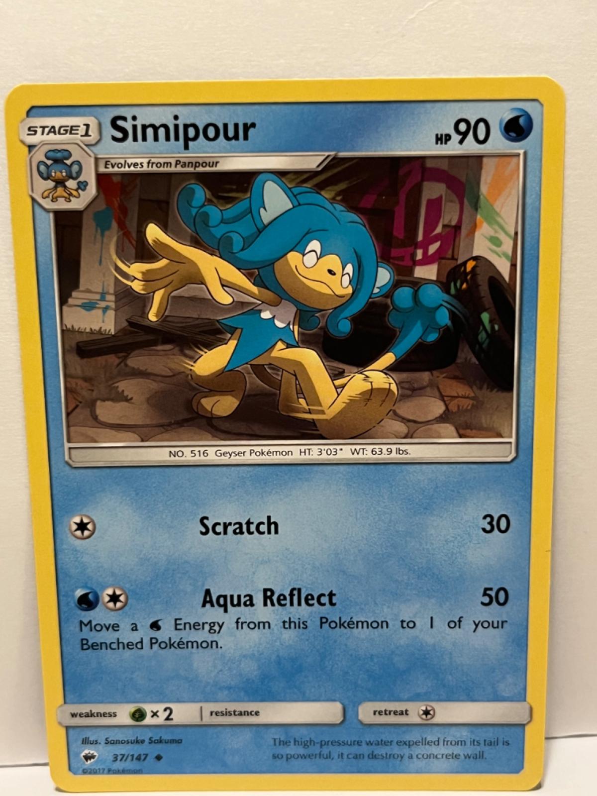 Simipour | Ungraded | Pokemon Burning Shadows
