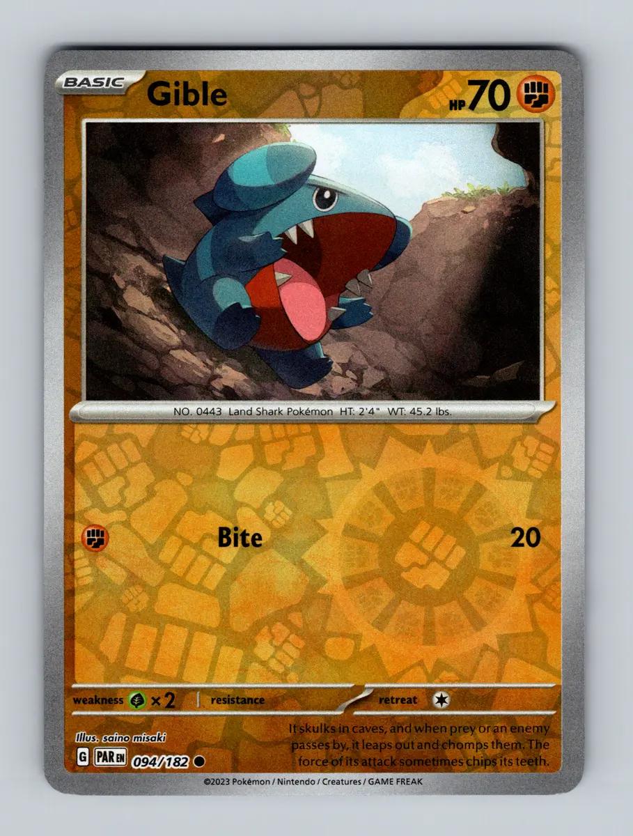 Gible [Reverse Holo] #94 Prices | Pokemon Paradox Rift | Pokemon Cards