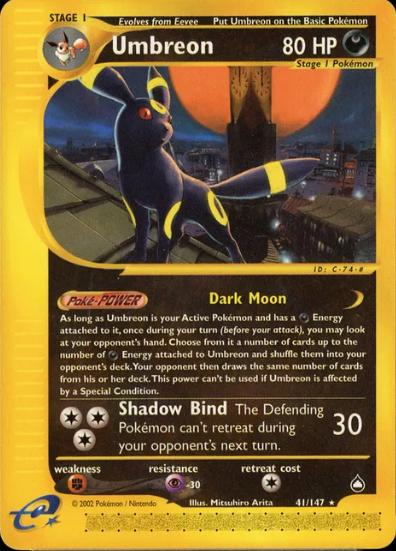 Umbreon #41 Prices | Pokemon Aquapolis | Pokemon Cards