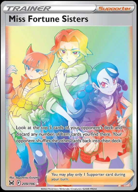 Miss Fortune Sisters #209 Prices | Pokemon Lost Origin | Pokemon Cards