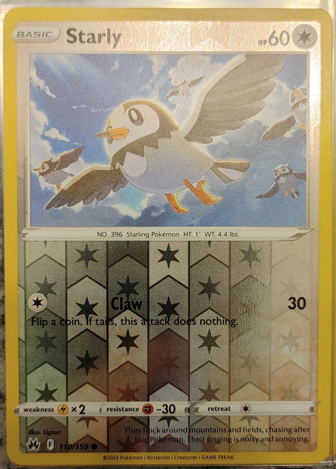 Starly [Reverse Holo] #110 Prices | Pokemon Crown Zenith | Pokemon Cards