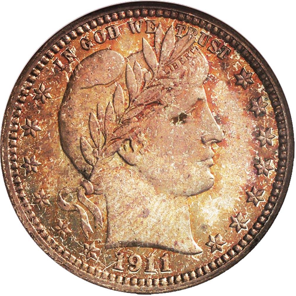 1911 S Barber Quarter Prices | Ungraded, NGC, PCGS Values