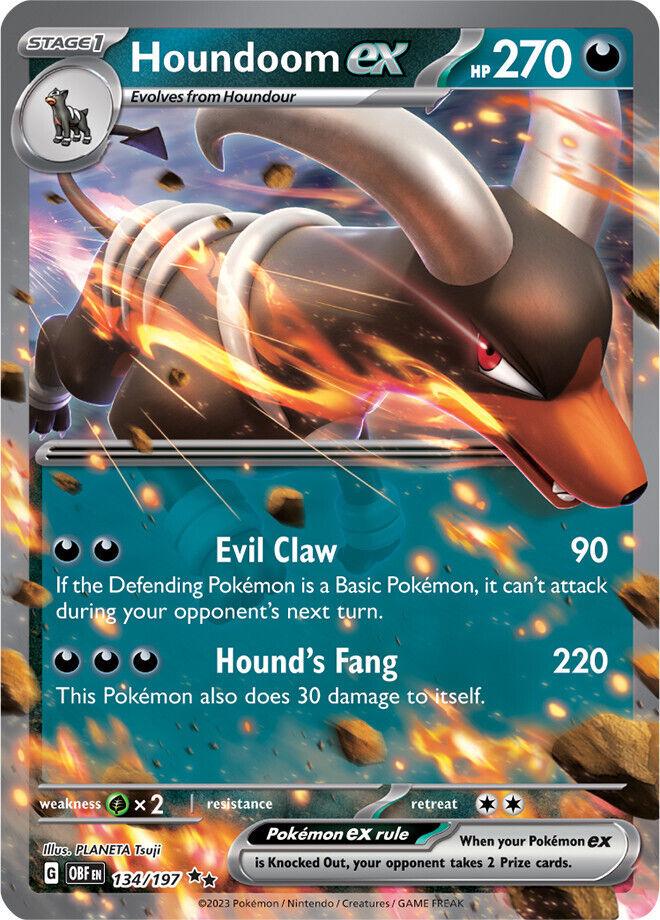 Houndoom ex #134 Prices | Pokemon Obsidian Flames | Pokemon Cards