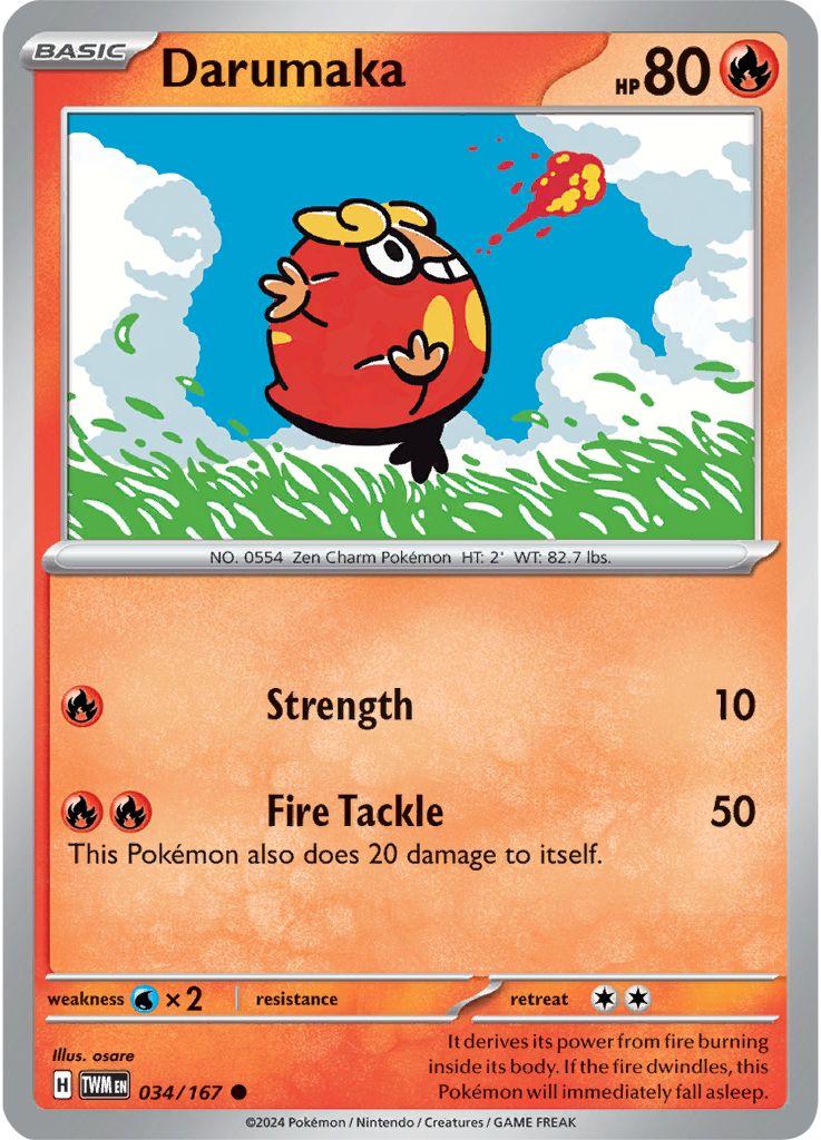 Preços de Darumaka #34 | Pokemon Twilight Masquerade | Cartas de Pokemon