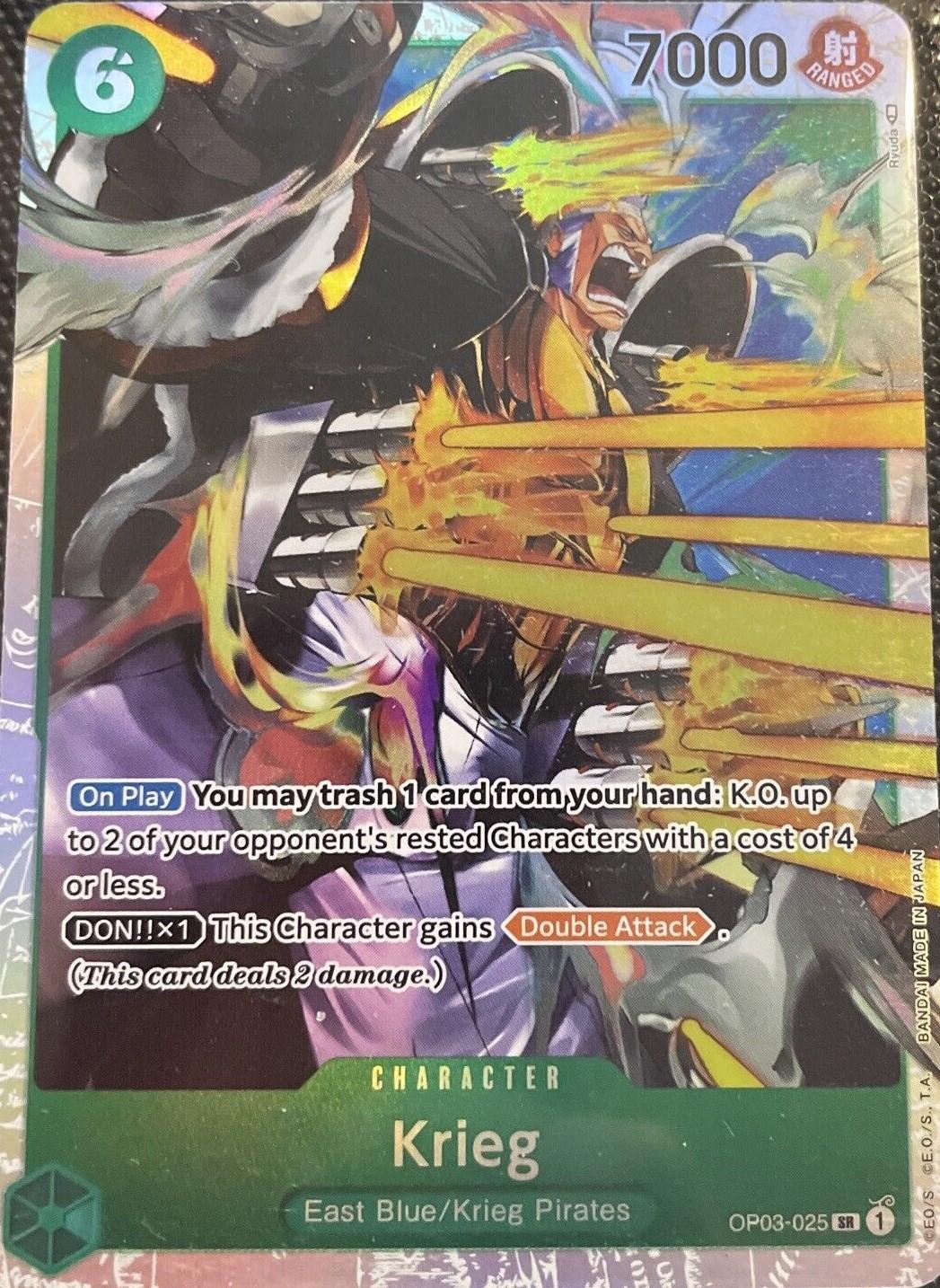 Krieg OP03-025 Prices | One Piece Pillars of Strength | One Piece Cards