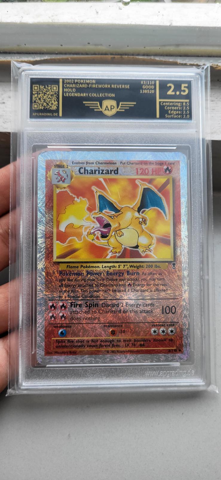 Charizard [Reverse Holo] | Graded 2 | Pokemon Legendary Collection