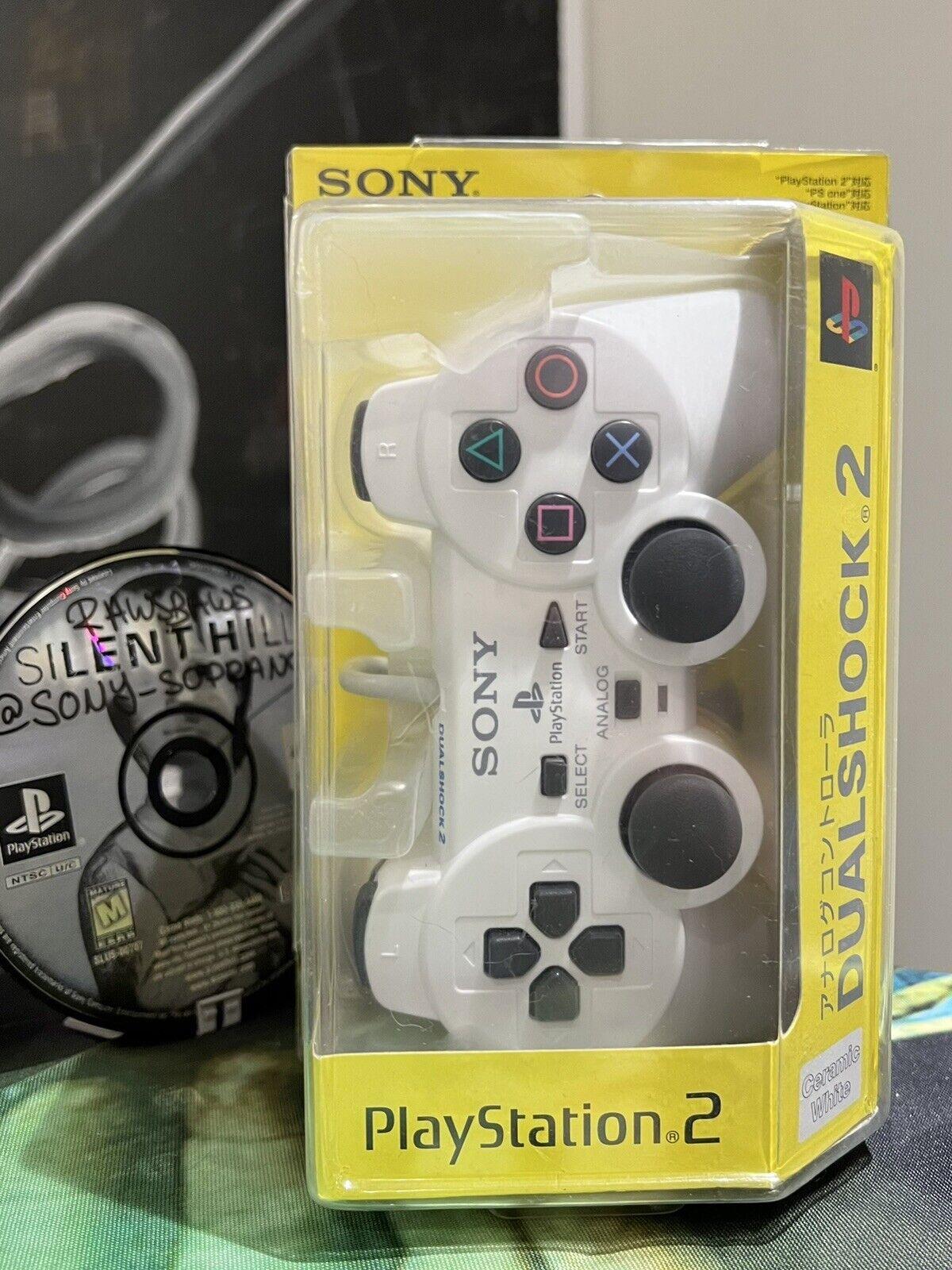 White Dual Shock Controller | Item, Box, and Manual | Playstation 2