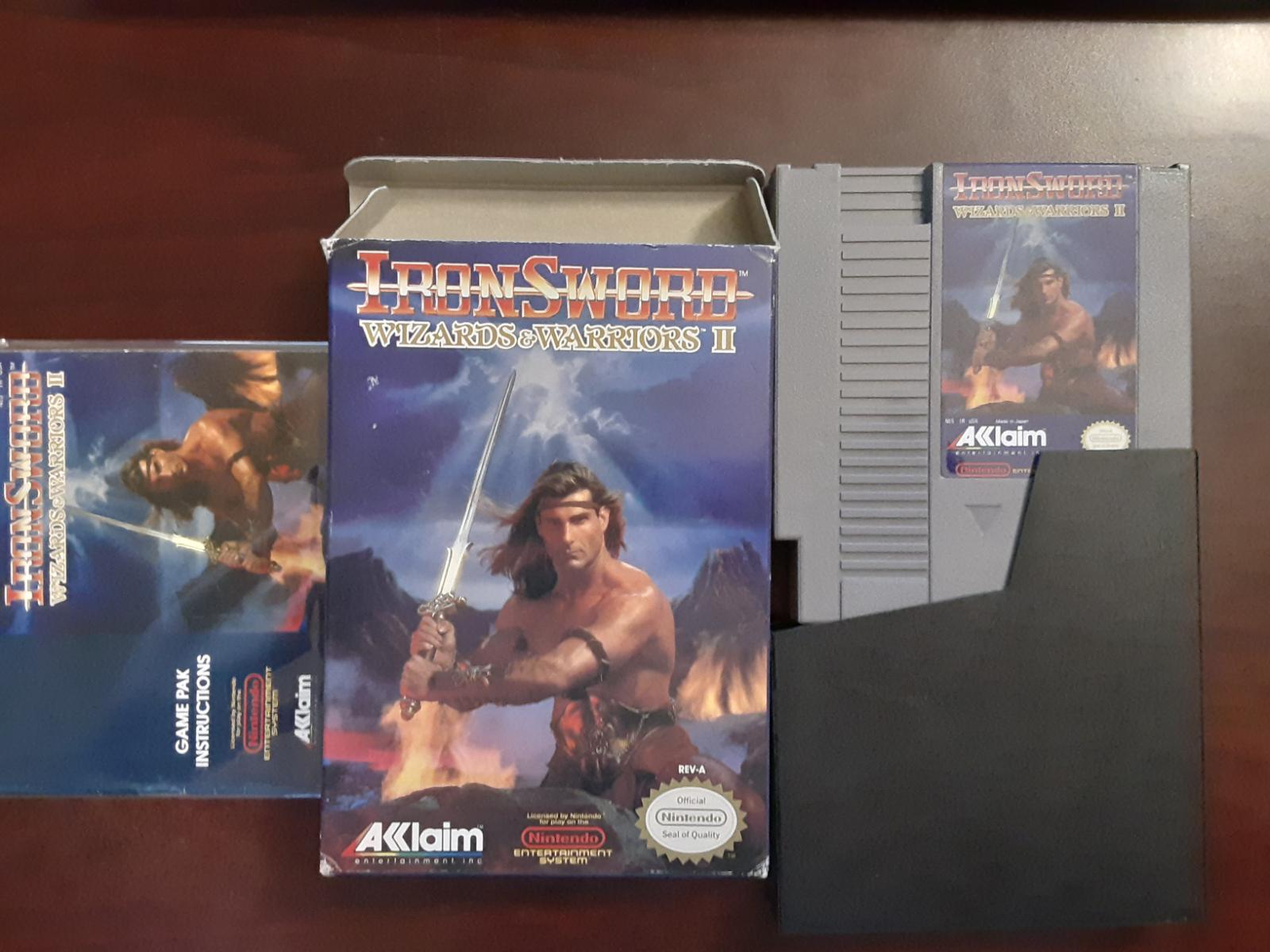 Iron Sword Wizards and Warriors II | Item, Box, and Manual | NES