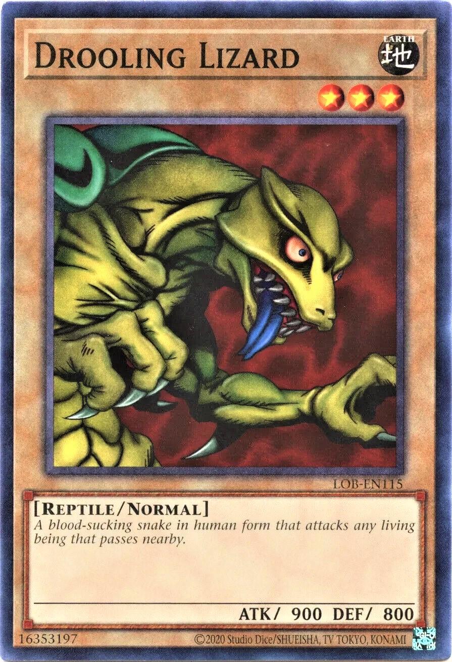 Drooling Lizard LOB-EN115 Prijzen | YuGiOh Legend of Blue Eyes White ...