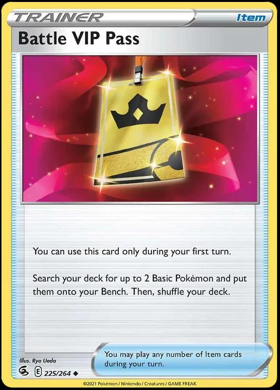 Battle VIP Pass #225 Prices | Pokemon Fusion Strike | Pokemon Cards