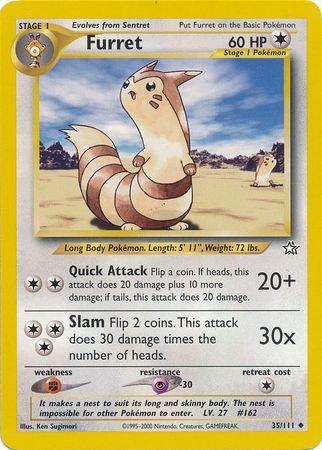 Furret #35 Prices | Pokemon Neo Genesis | Pokemon Cards