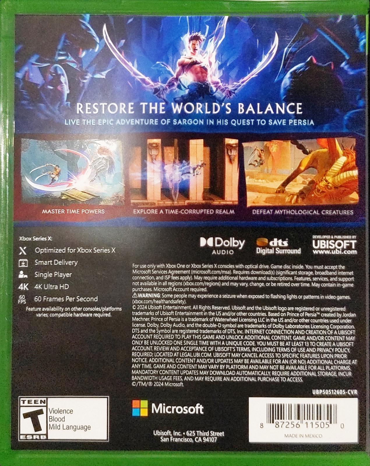 Prince Of Persia: The Lost Crown Prices Xbox Series X | Compare Loose ...
