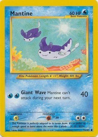 Mantine #74 Prices | Pokemon Neo Destiny | Pokemon Cards
