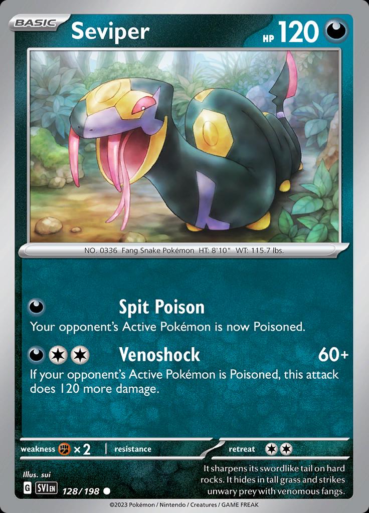 Seviper #128 Prices | Pokemon Scarlet & Violet | Pokemon Cards