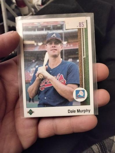 Dale Murphy [Reverse Negative] | Ungraded | 1989 Upper Deck