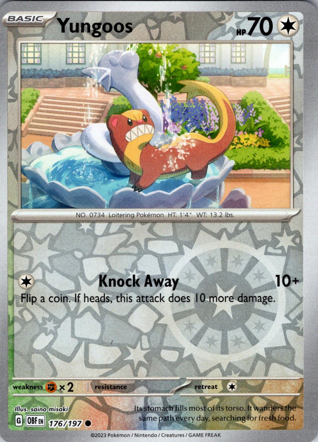 Yungoos [Reverse Holo] #176 Prices | Pokemon Obsidian Flames | Pokemon ...