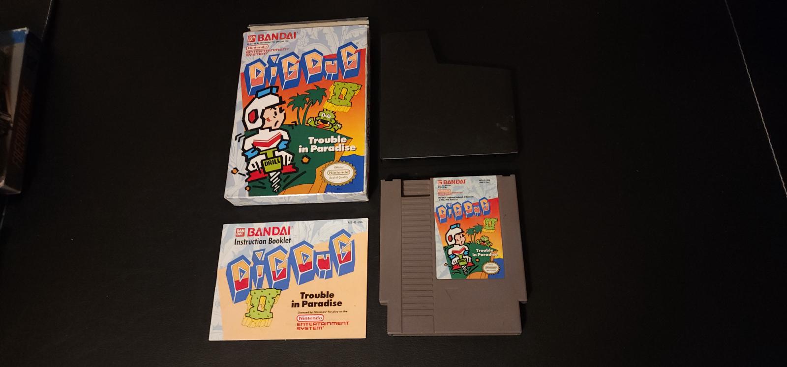 Dig Dug II: Trouble in Paradise | Item, Box, and Manual | NES