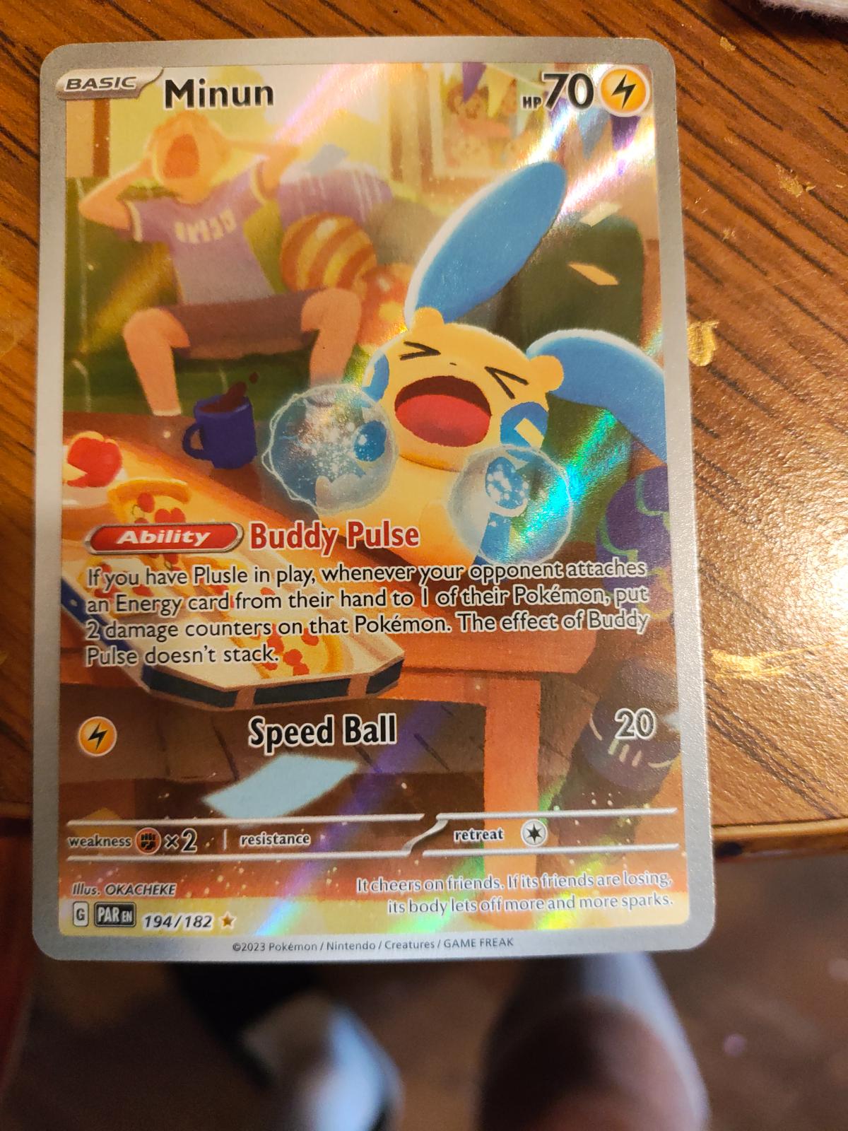 Minun | Ungraded | Pokemon Paradox Rift