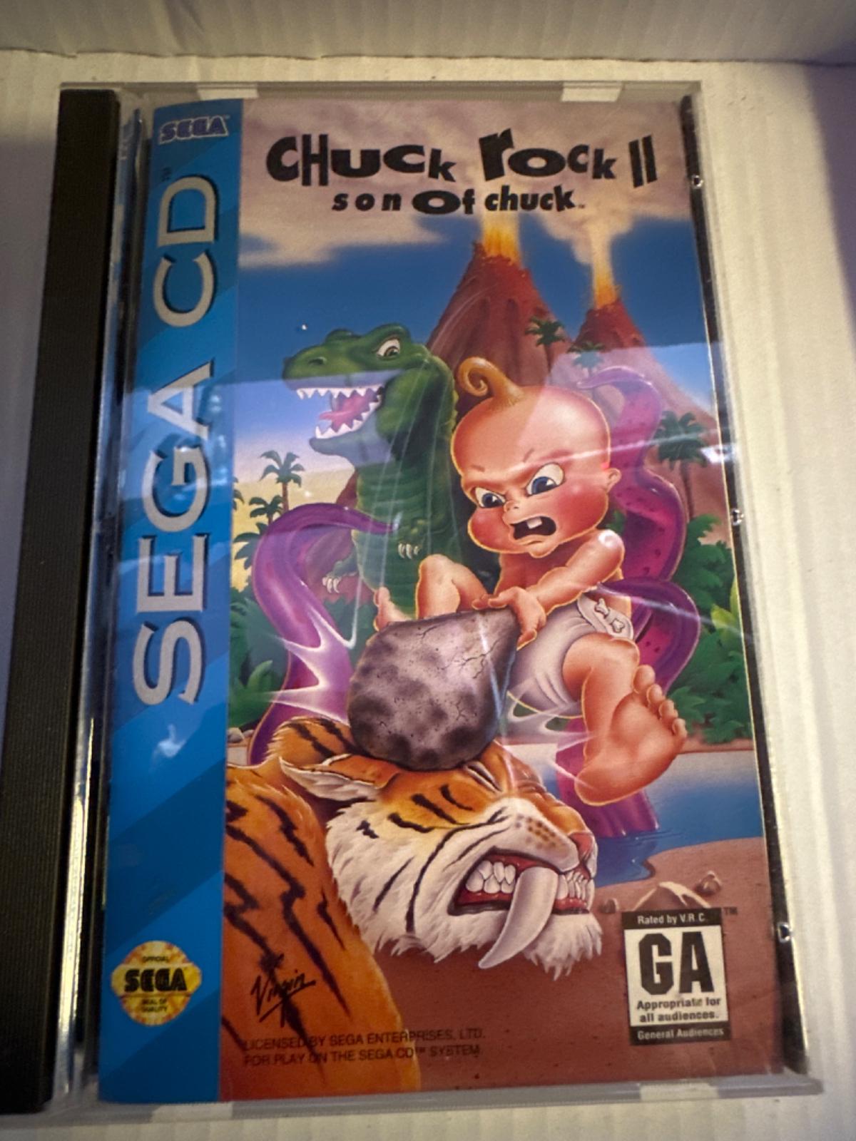 Chuck Rock II Son of Chuck | Item, Box, and Manual | Sega CD