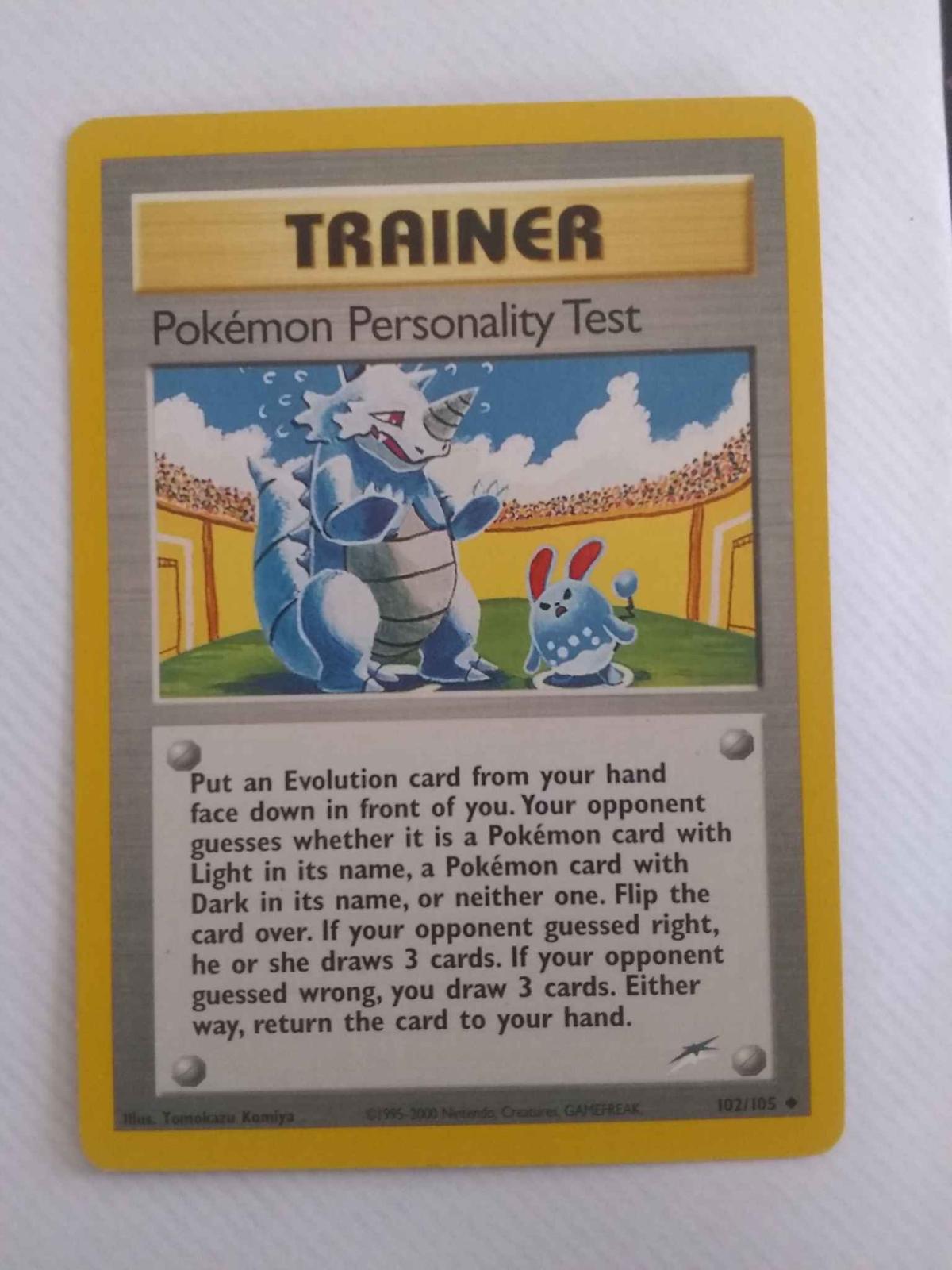 Pokemon Personality Test #102 Prices | Pokemon Neo Destiny | Pokemon Cards