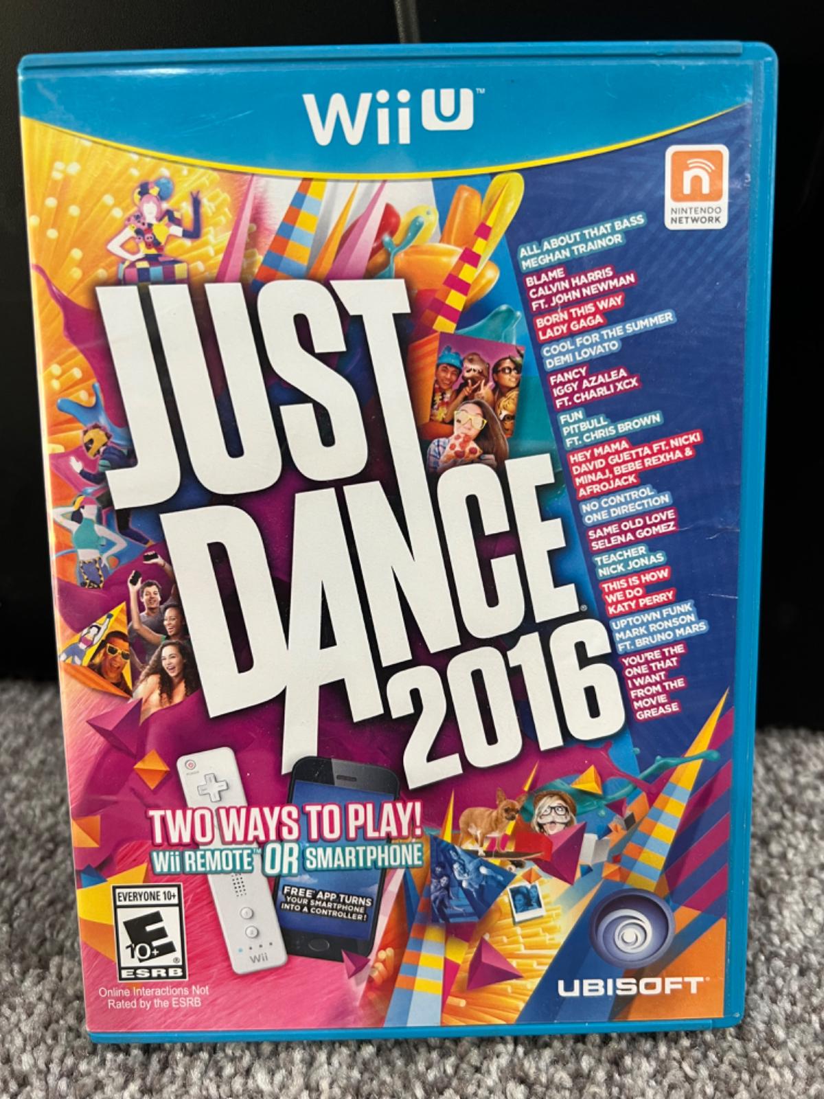 Just Dance 2016 | Item and Box only | Wii U