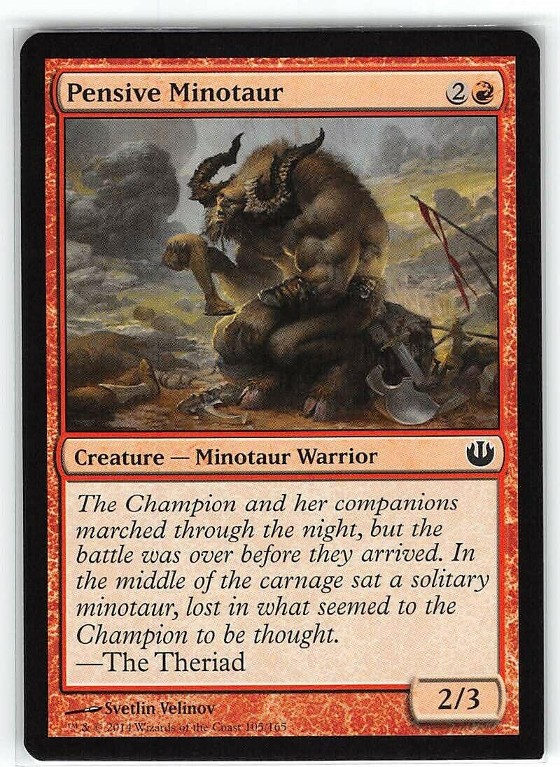 Pensive Minotaur Prices | Magic Journey Into Nyx | Magic Cards