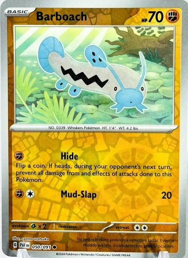 Barboach [Reverse Holo] | Ungraded | Pokemon Paldean Fates