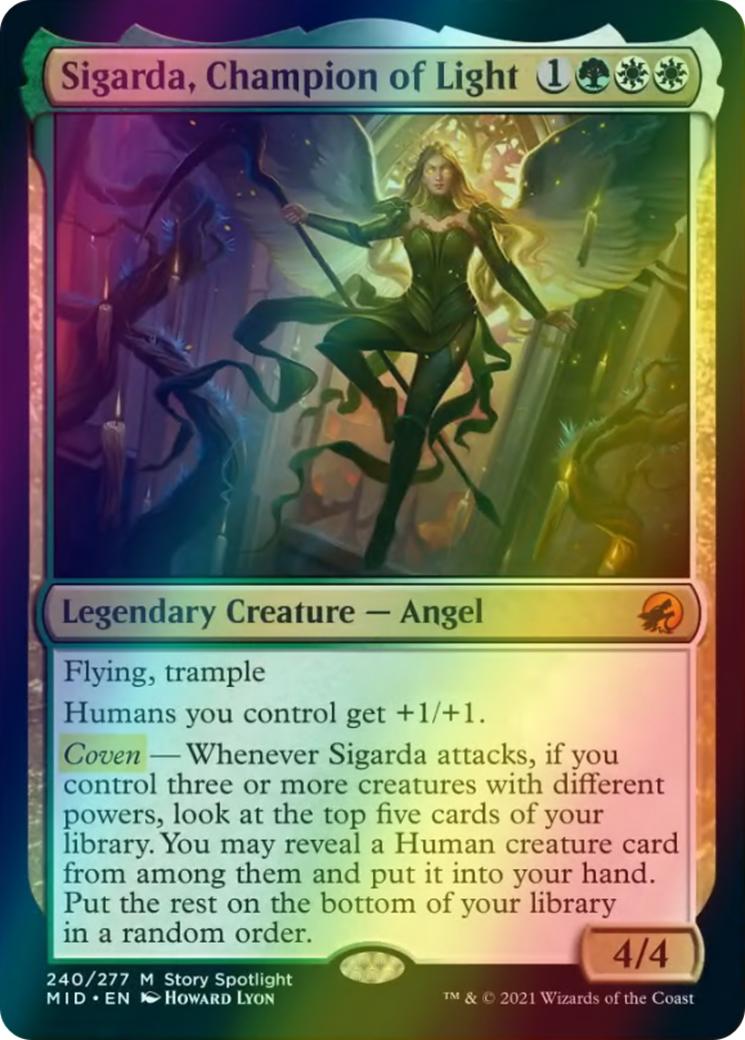 Sigarda, Champion of Light [Foil] Prices | Magic Innistrad: Midnight ...