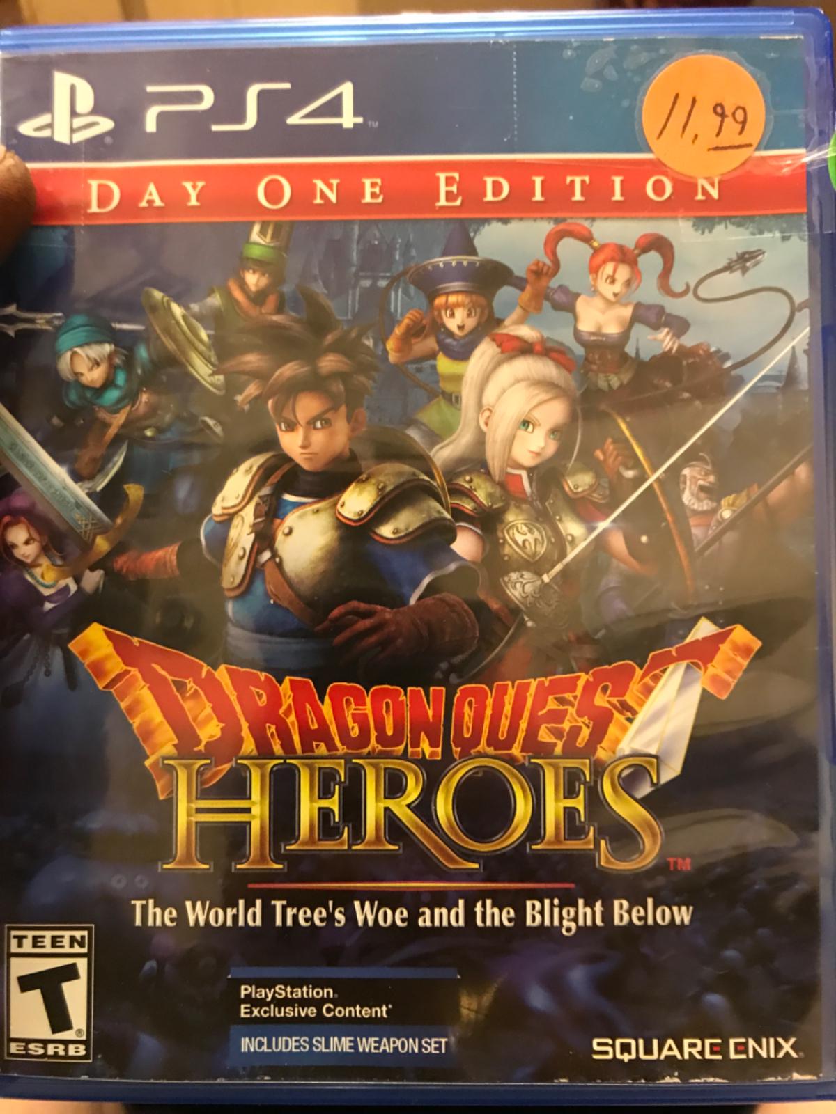 Dragon Quest Heroes | Item, Box, and Manual | Playstation 4